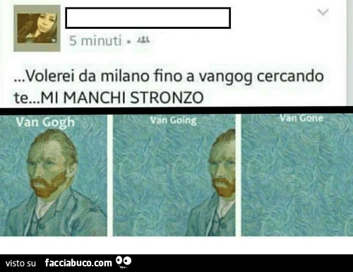 Van Gogh, Van Going, Van Gone - Facciabuco.com